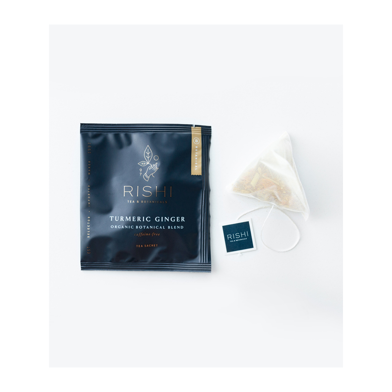 Rishi Tea Organic Turmeric Ginger 15ct Sachets